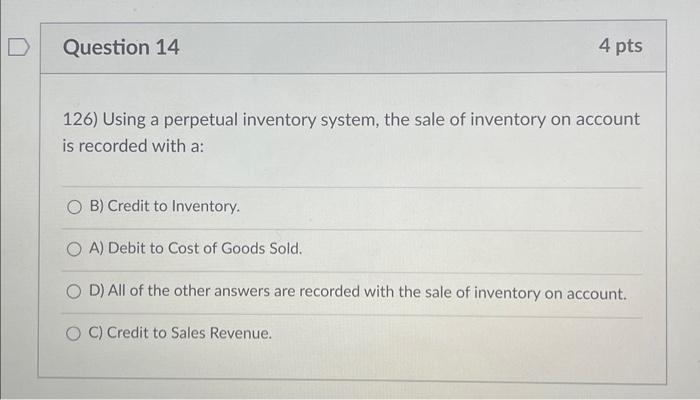 Solved 130) Using a perpetual inventory system, the entry to | Chegg.com
