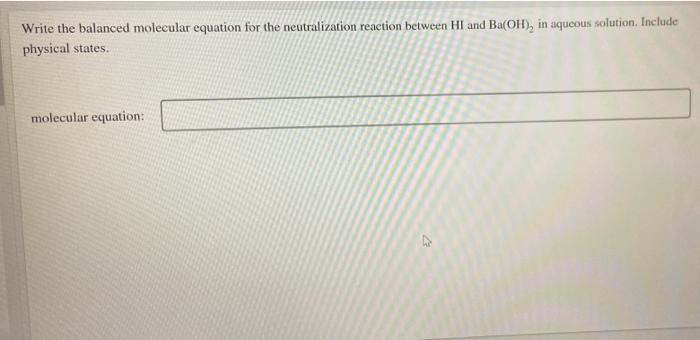 Solved Consider this aqueous reaction. HNO3(aq)+Ba(OH)2(aq) | Chegg.com