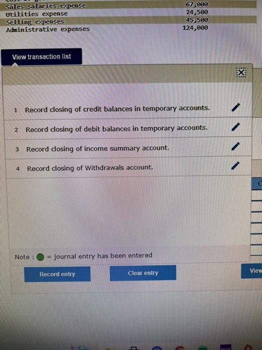 Solved The following list includes temporary accounts from | Chegg.com