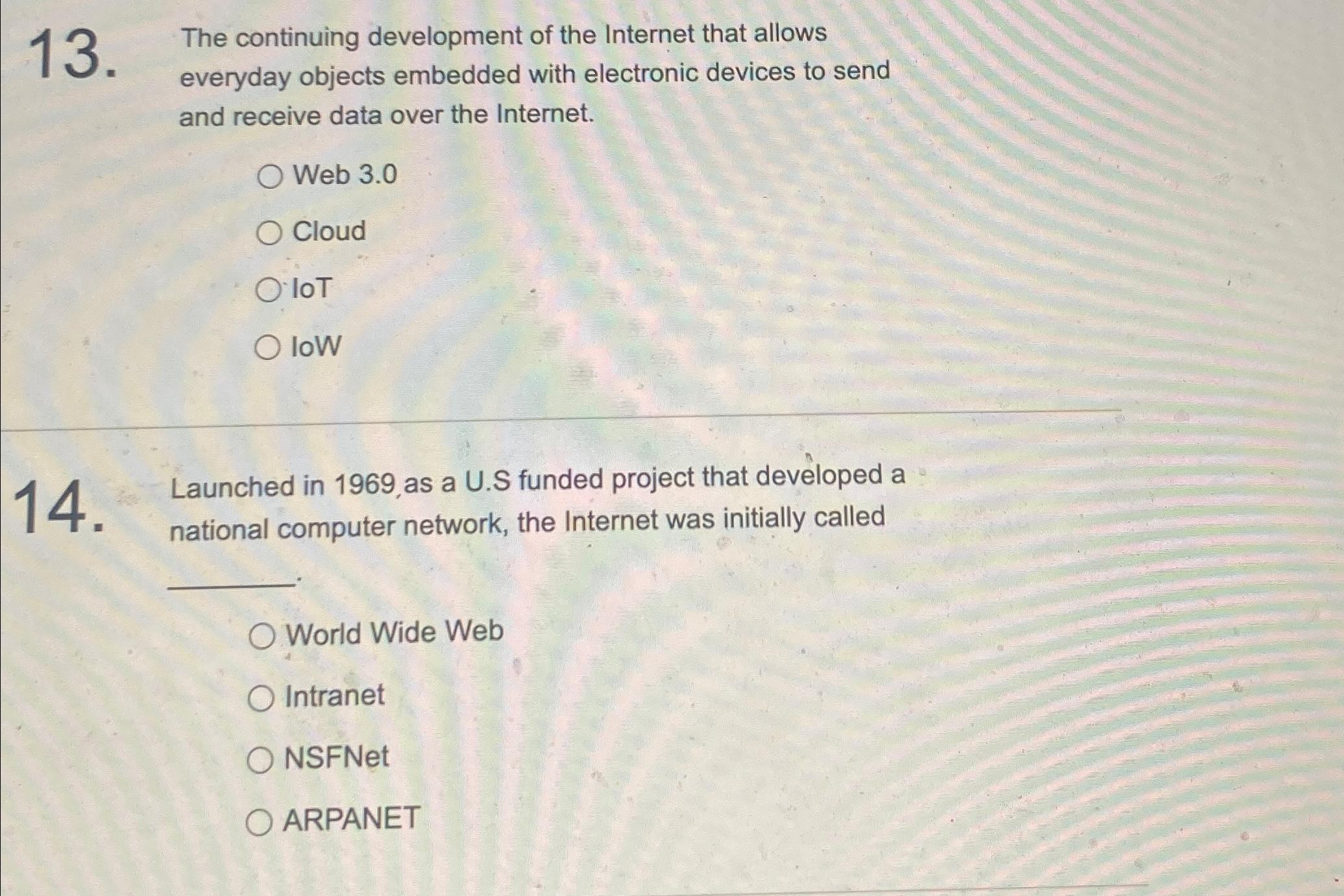 Solved The continuing development of the Internet that | Chegg.com