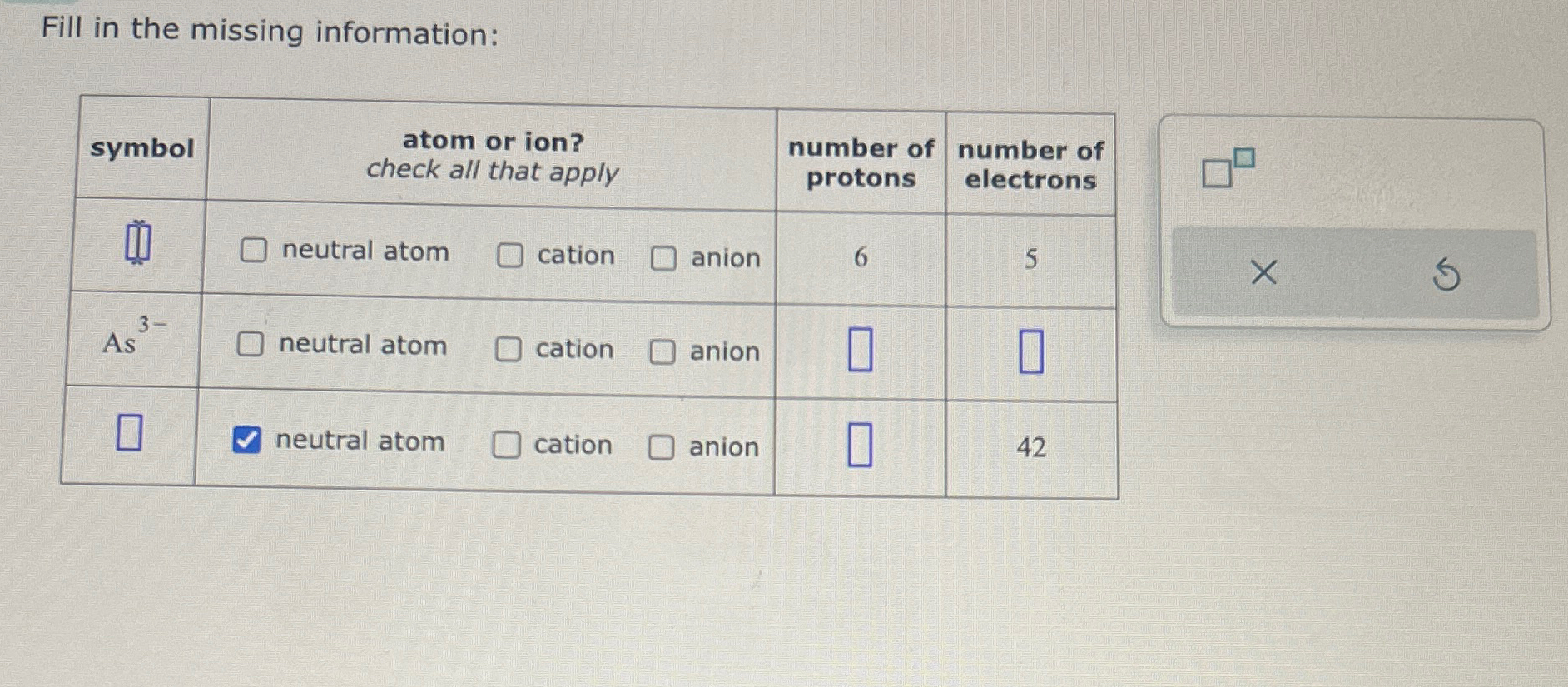 Solved Fill in the missing | Chegg.com