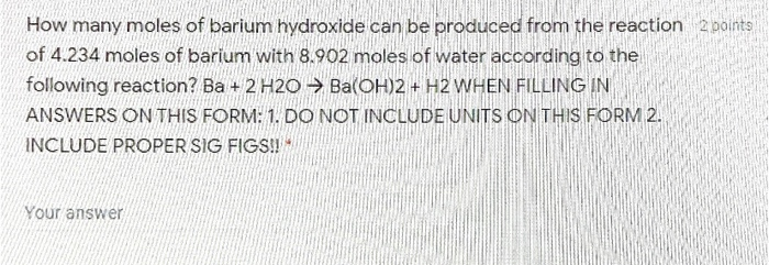 Solved points What mass of Gallium chloride would react with | Chegg.com
