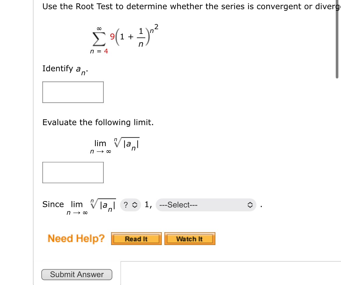 Solved Use the Root Test to determine whether the series is | Chegg.com