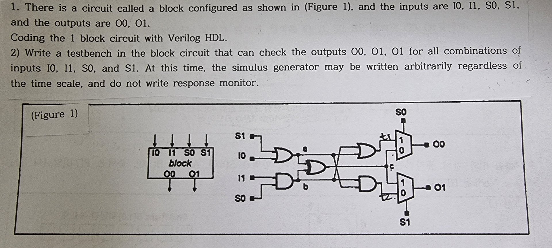 Solved There is a circuit called a block configured as shown | Chegg.com