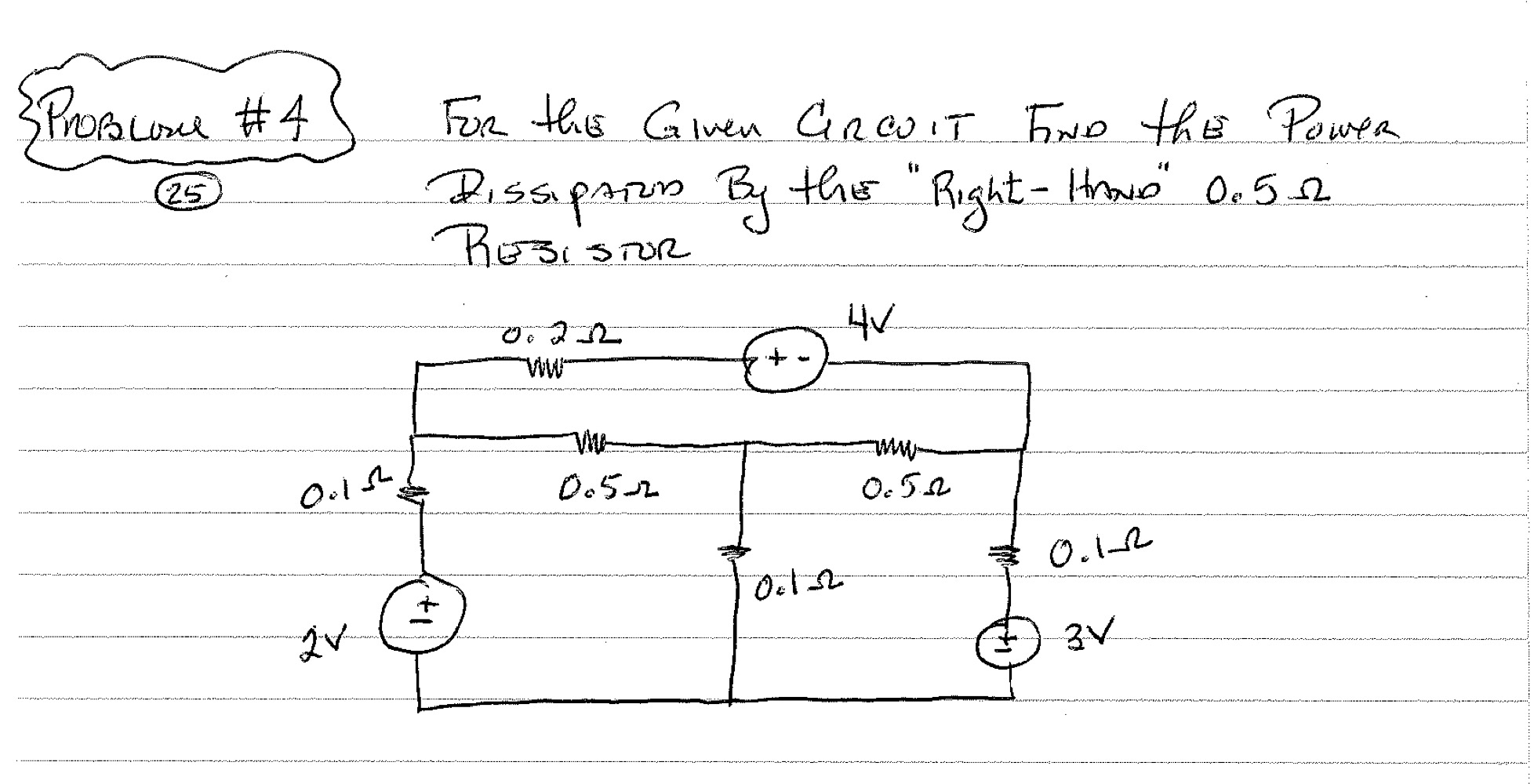 Solved SPorcure #4For The given circuit find the power | Chegg.com