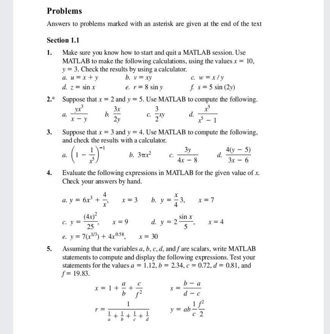 Solved Problems Answers to problems marked with an asterisk | Chegg.com