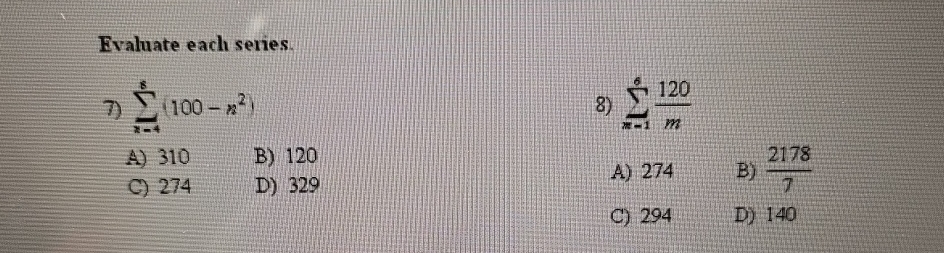 Solved Evaluate each | Chegg.com