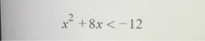 Solved x2+8x