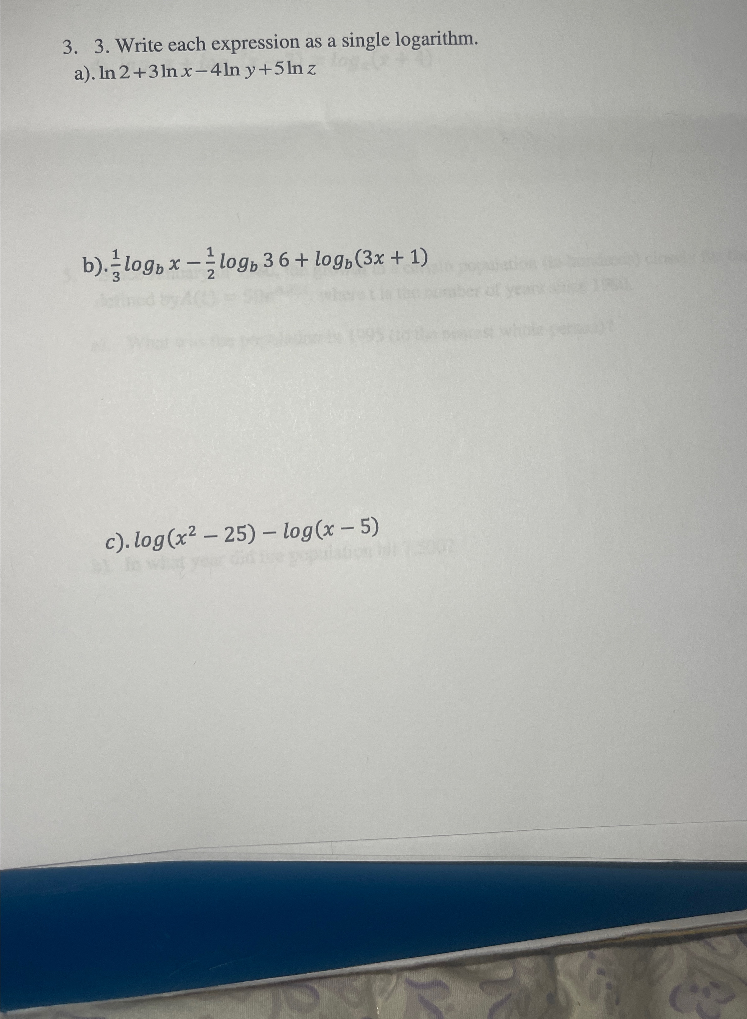 Solved Write each expression as a single | Chegg.com