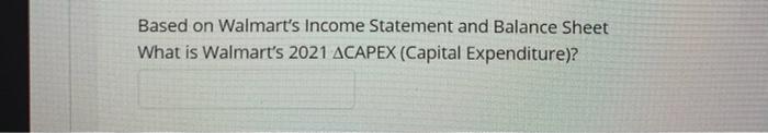 Solved 1/31/2021 Walmart Income Statement Period End Date | Chegg.com