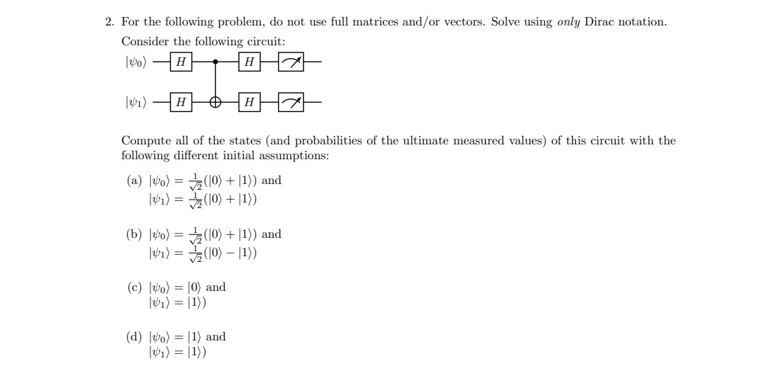 For the following problem, do not use full matrices | Chegg.com