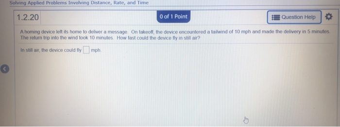 Solved A homing device left its home to deliver a mesage. on | Chegg.com
