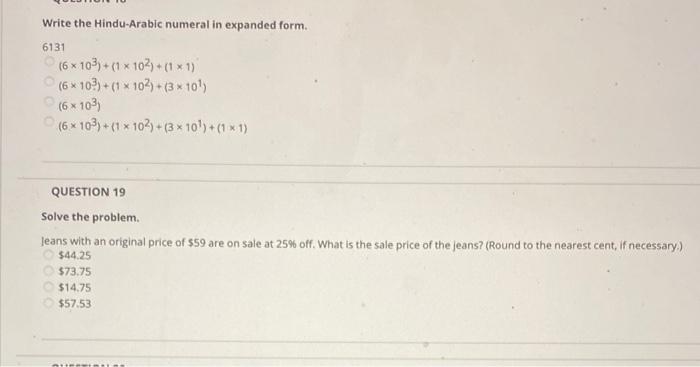 Write the Hindu-Arabic numeral in expanded form. | Chegg.com