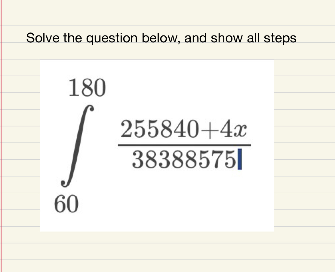 Solved Solve the question below, and show all | Chegg.com