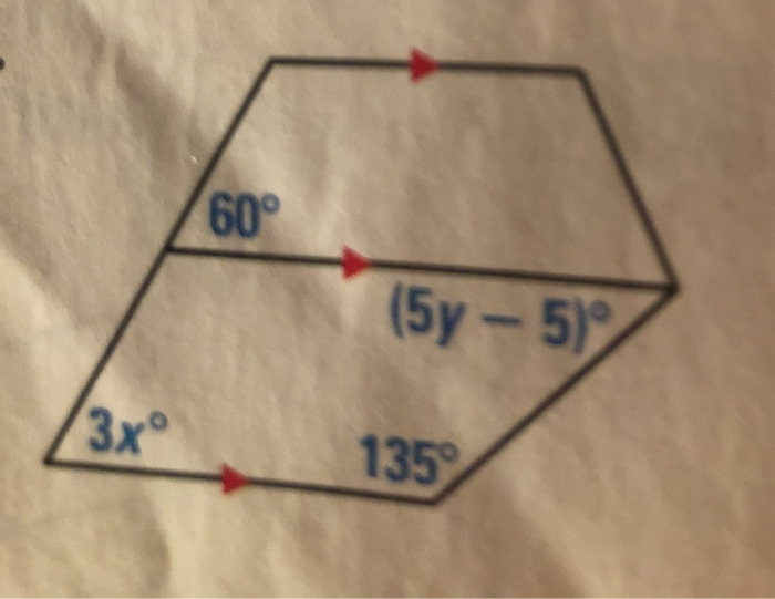 Solved 60° (5) - 5), 3x° 1359 | Chegg.com