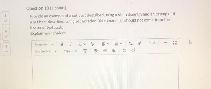 Solved Question 7 (2 points) Using words, describe what | Chegg.com
