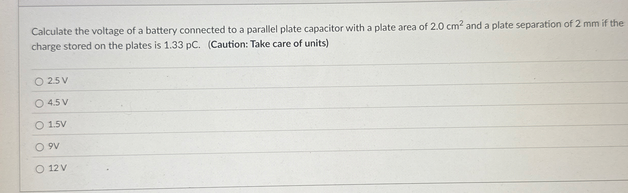 Solved Calculate the voltage of a battery connected to a | Chegg.com