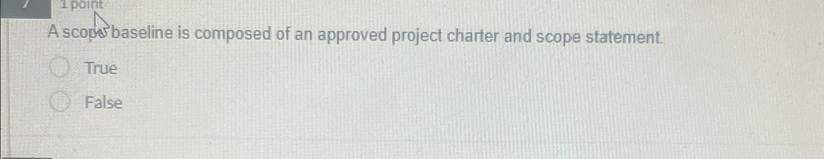 Solved A scopas baseline is composed of an approved project | Chegg.com