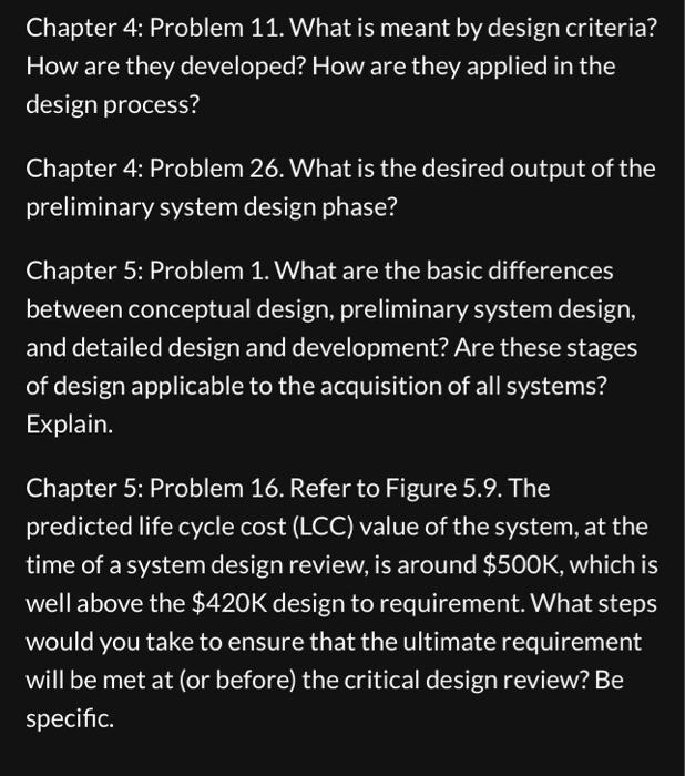 Chapter 4: Problem 11. What is meant by design | Chegg.com