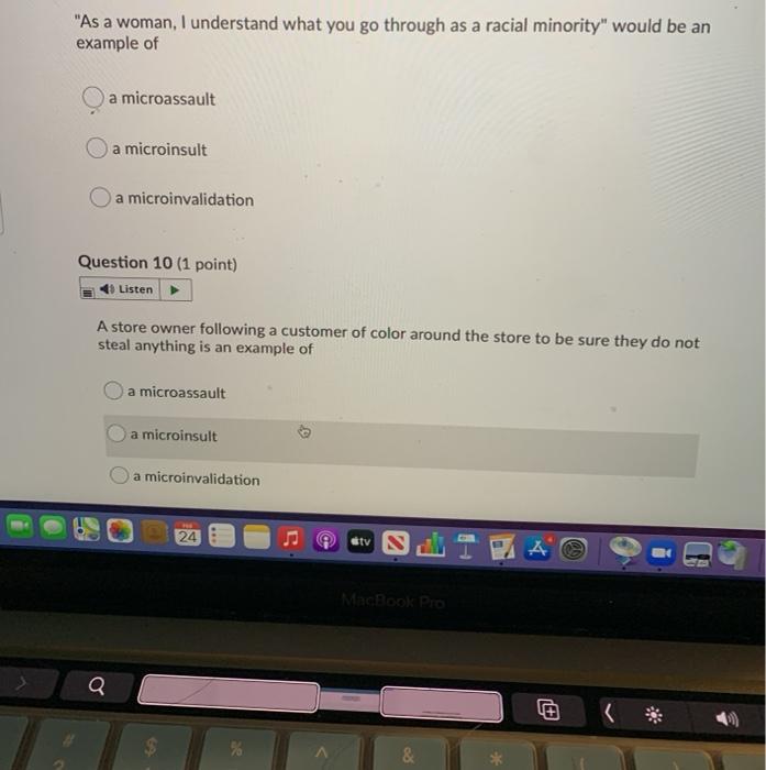 Solved "You are so smart for a black person" is an example | Chegg.com