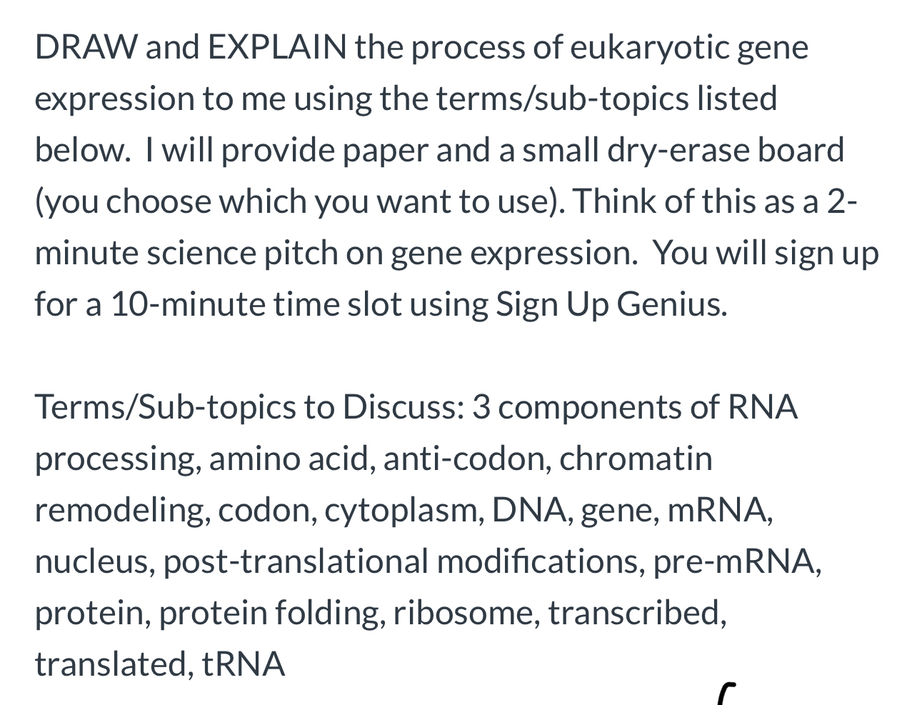 Solved DRAW and EXPLAIN the process of eukaryotic gene | Chegg.com
