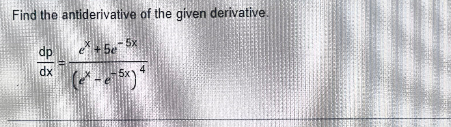 Solved Find the antiderivative of the given | Chegg.com