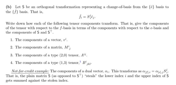 Solved Problem 9.1 - Tensors and Transformations In this | Chegg.com
