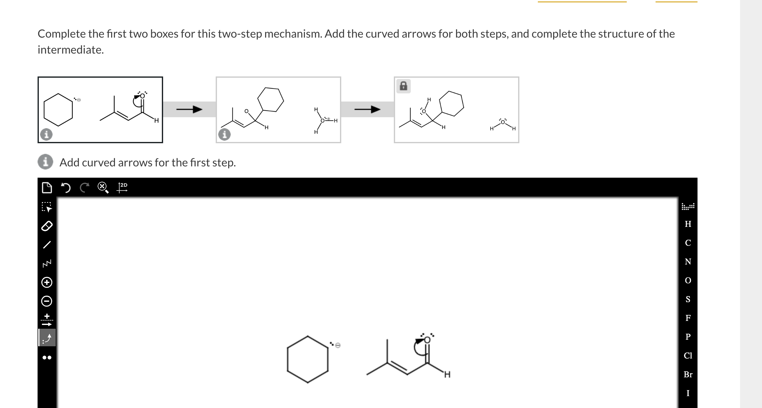 Solved Complete the first two boxes for this two-step | Chegg.com