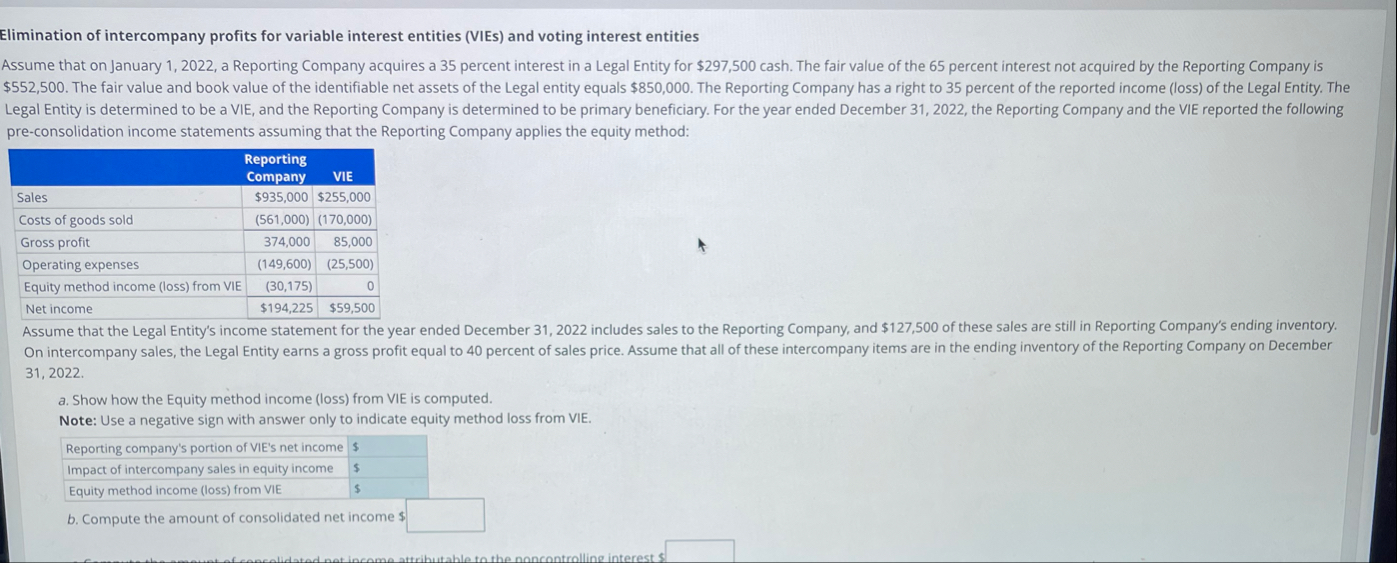 Solved Consolidation worksheet for gain on constructive | Chegg.com