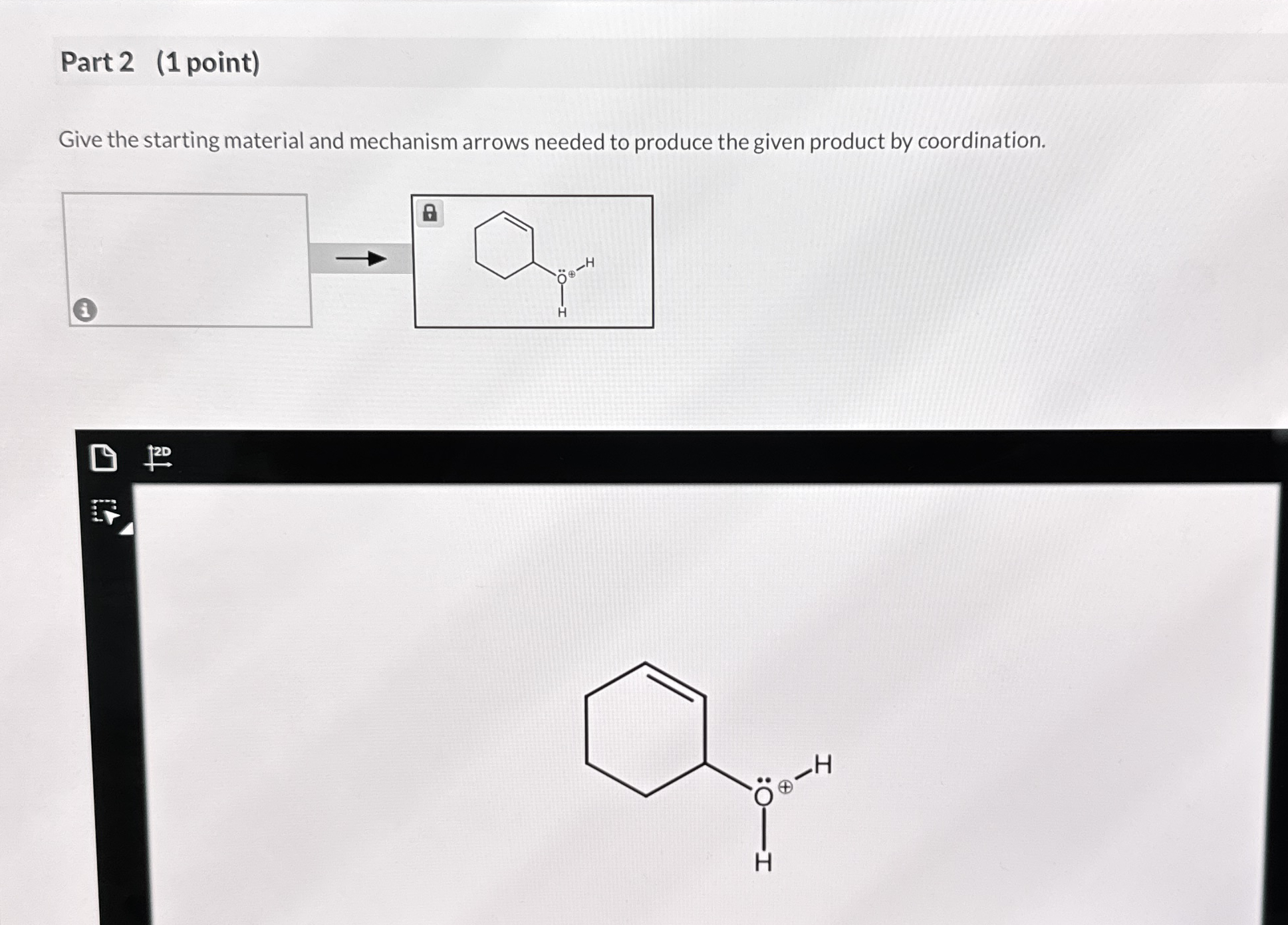 Solved Part 2 (1 ﻿point)Give the starting material and | Chegg.com