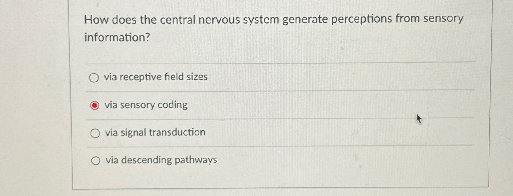 Solved How does the central nervous system generate | Chegg.com