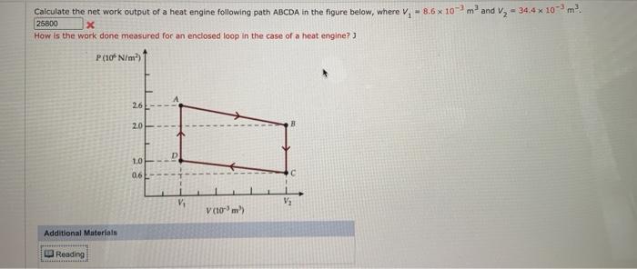 Solved 25800 Calculate the net work output of a heat engine | Chegg.com