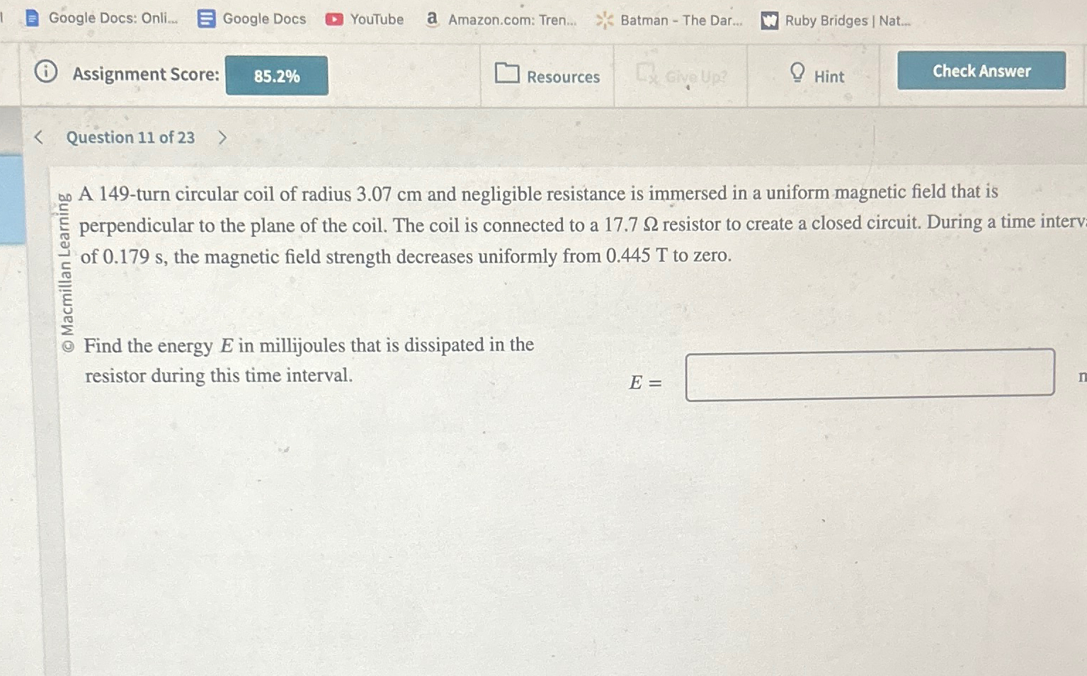Solved Google Docs: Onli...Google DocsYouTubeAmazon.com: | Chegg.com