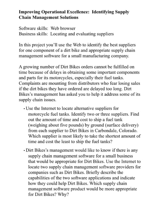 Running Case Assignment: Improving Decision Making: | Chegg.com