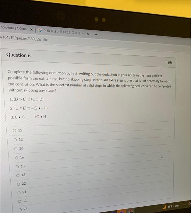 Complete the following deduction by first, writing | Chegg.com