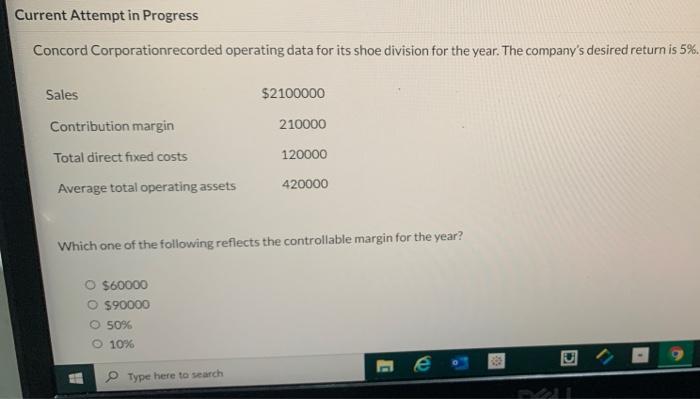 Solved Current Attempt in Progress Concord | Chegg.com
