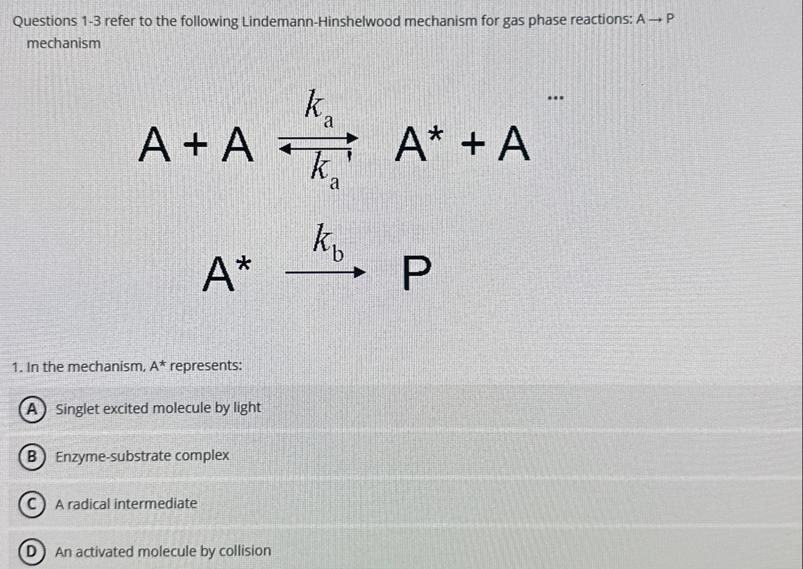Solved Questions 1-3 ﻿refer to the following | Chegg.com