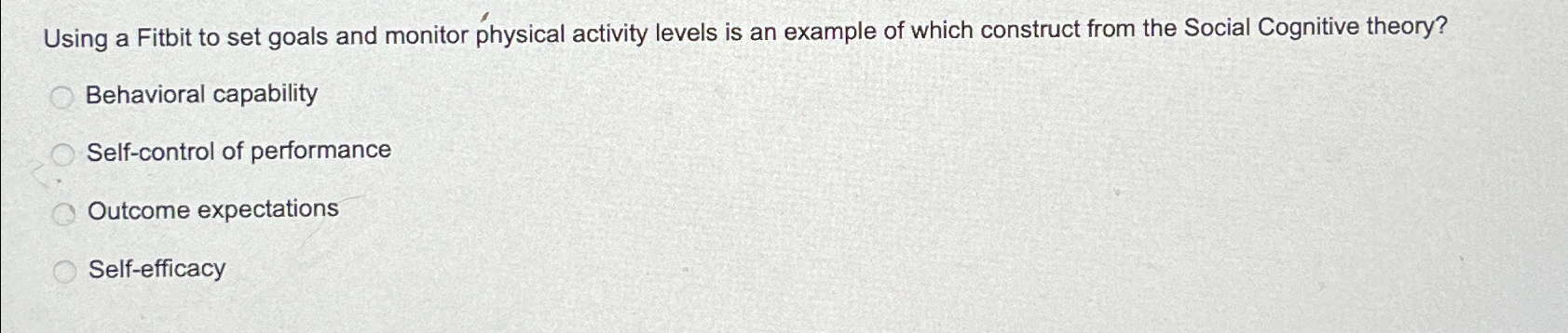 Solved Using a Fitbit to set goals and monitor physical | Chegg.com