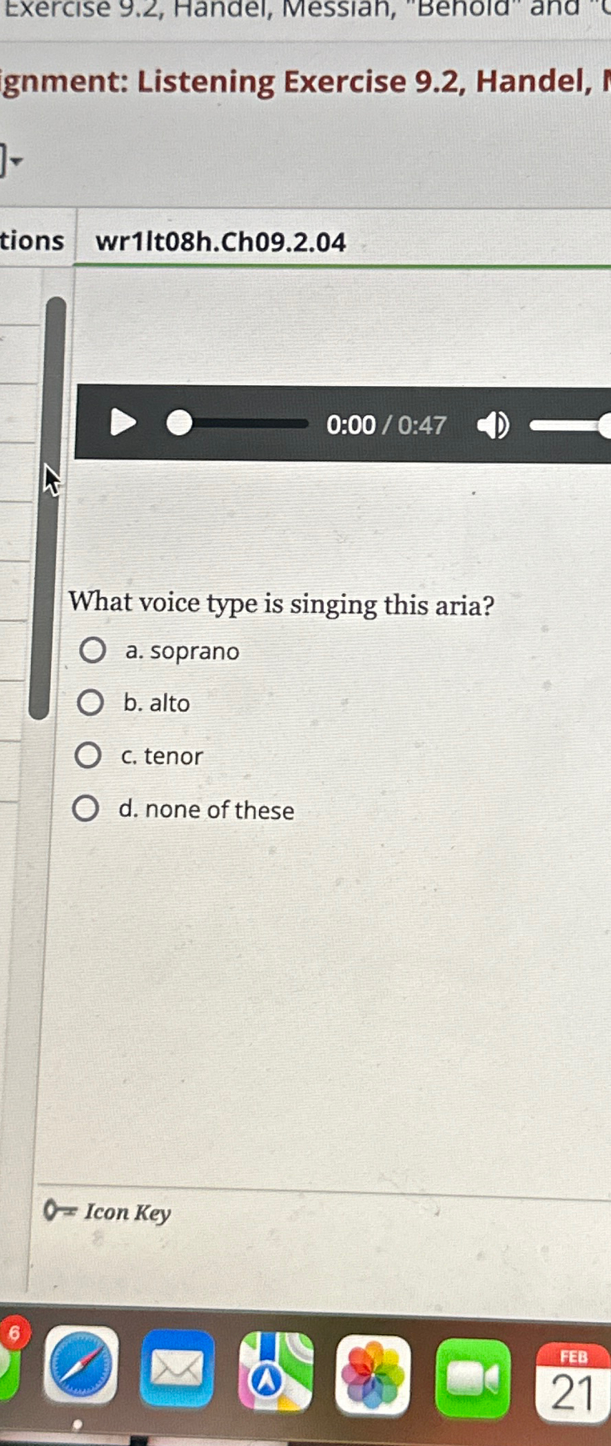Solved gnment: Listening Exercise 9.2, | Chegg.com