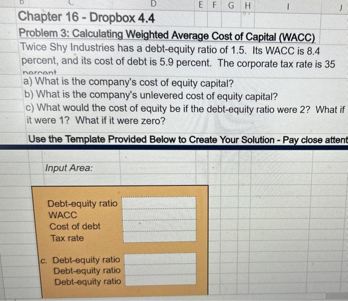 Solved Chapter 16 - Dropbox 4.4 Problem 3: Calculating | Chegg.com