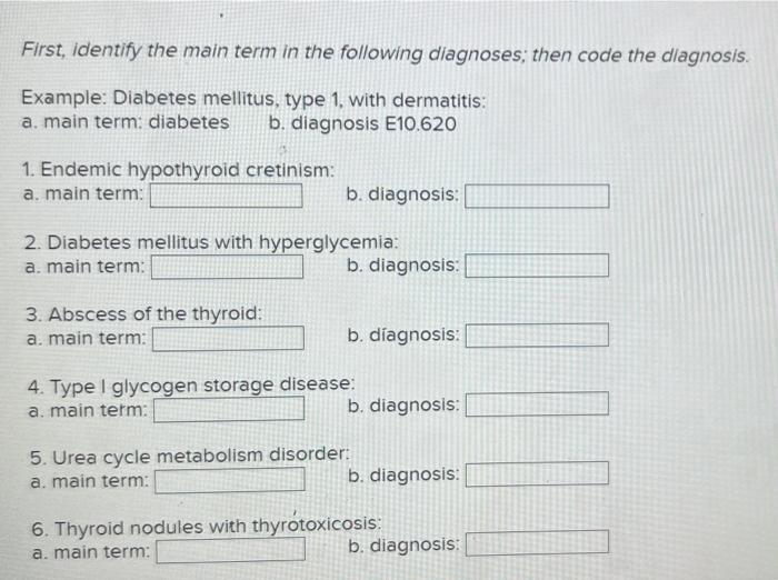 Solved First, identify the main term in the following | Chegg.com