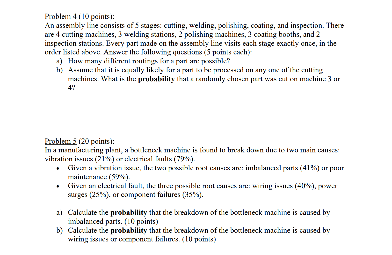 Solved Problem 4 ﻿and 5 ﻿please, thank you!Problem 4 (10 | Chegg.com