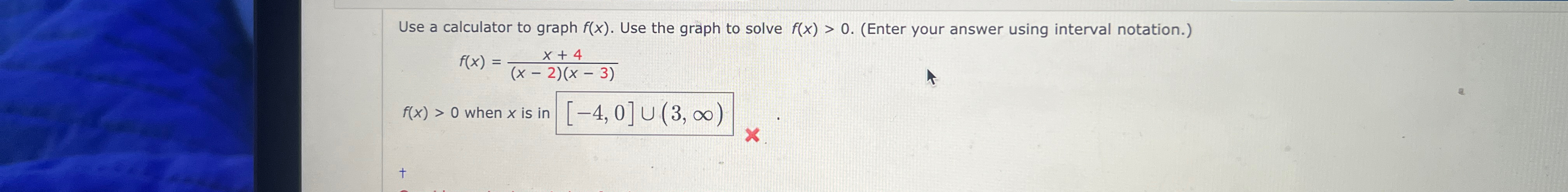 Use a calculator to graph f(x). ﻿Use the graph to | Chegg.com