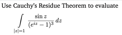 Solved Use Cauchy's Residue Theorem to | Chegg.com