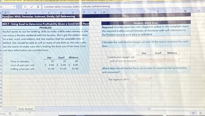 Solved A1 2 3 4 5 6 7 18 19 20 21 22 23 24 25 A B D | Chegg.com