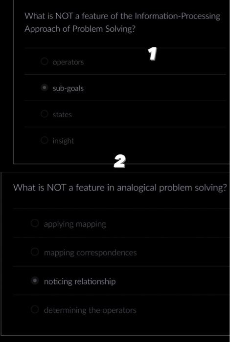 Solved What is NOT a feature of the Information-Processing | Chegg.com