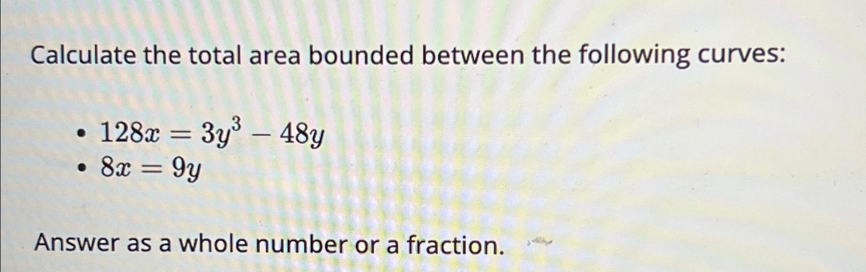 Solved Calculate the total area bounded between the | Chegg.com