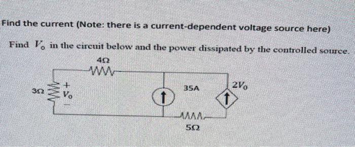 Solved Find the current (Note: there is a current-dependent | Chegg.com