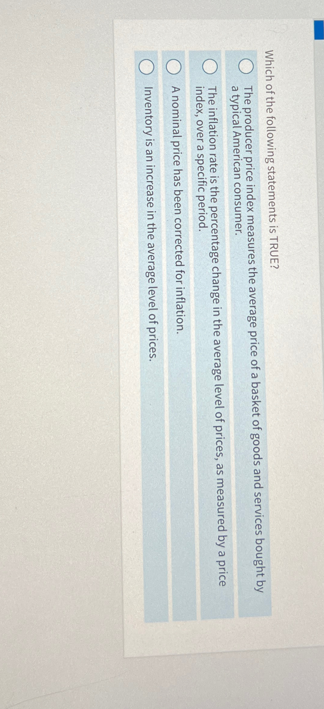 Solved Which of the following statements is TRUE?The | Chegg.com