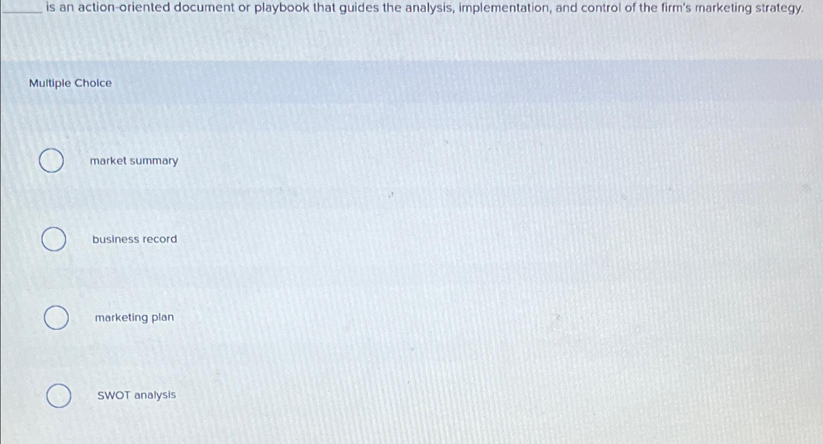 Solved is an action-oriented document or playbook that | Chegg.com
